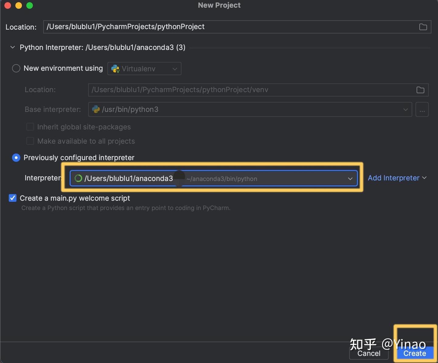 PyCharm配置Anaconda的Python 解释器（Mac版） - 知乎