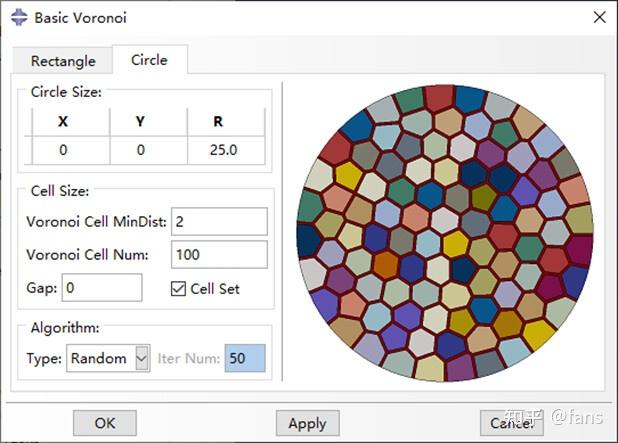 一个好用的Abaqus晶体塑性模型生成插件-Voronoi模型 - 知乎