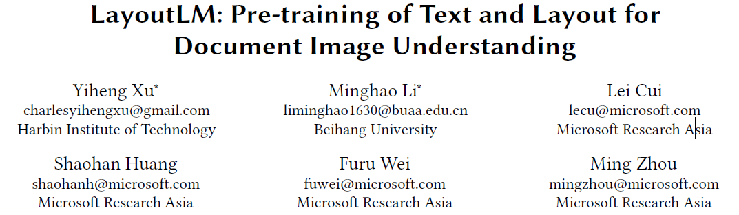 论文解读丨LayoutLM: 面向文档理解的文本与版面预训练 - 知乎