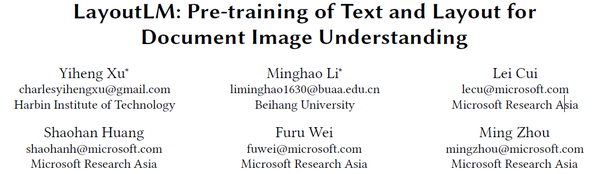 论文解读丨LayoutLM: 面向文档理解的文本与版面预训练 - 知乎