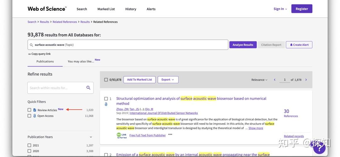 【科研分享】新版Web of science亮点大介绍！ - 知乎