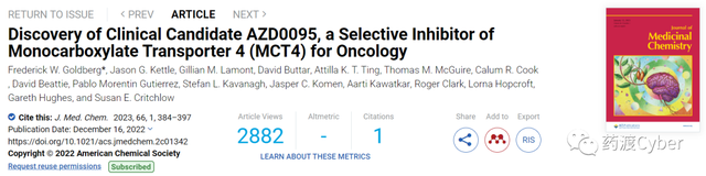 药渡cyber解析阿斯利康开发的MCT4临床候选物AZD0095的设计思路 - 知乎