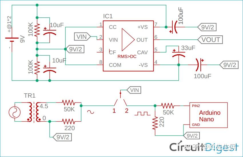 使用IC AD736设计真有效值至直流转换器 - 知乎