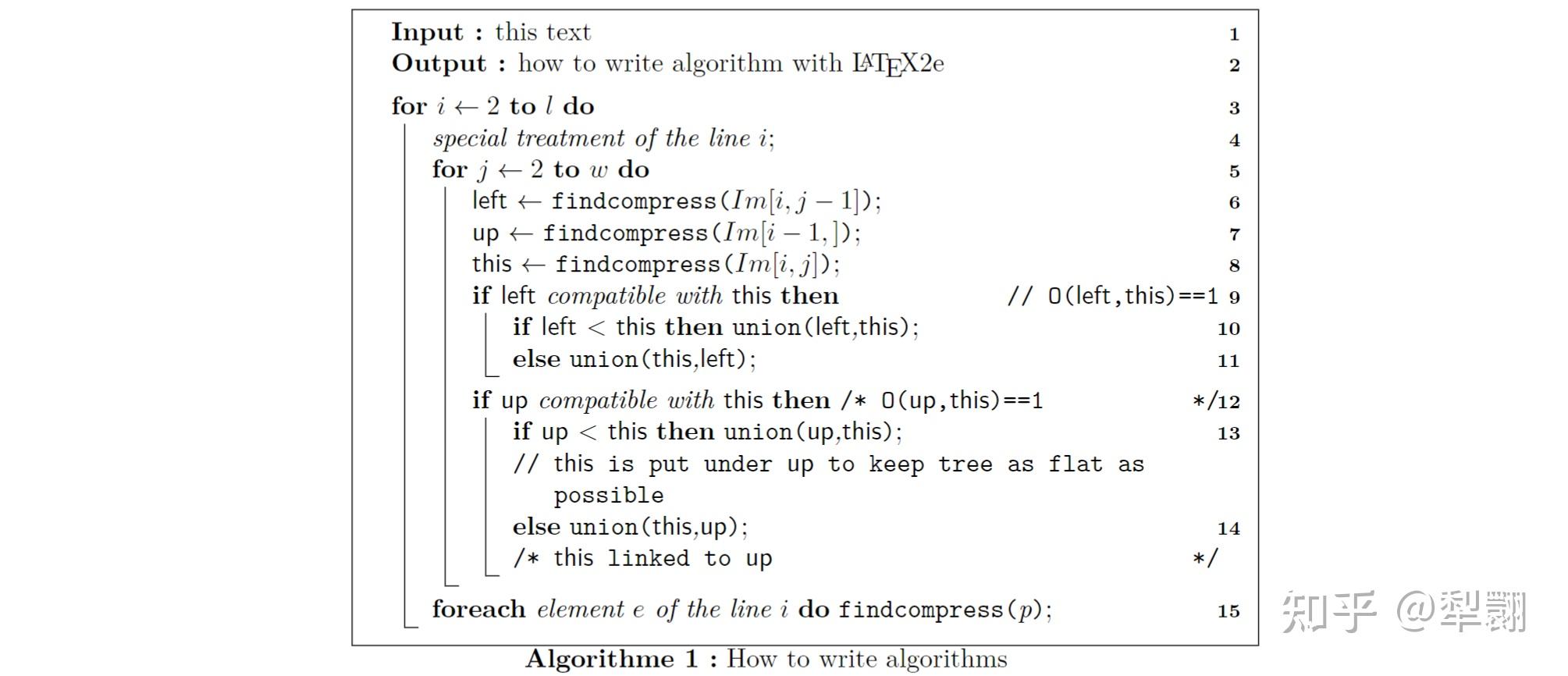 LaTeX 写作 - 伪代码 - algorithm2e - 知乎