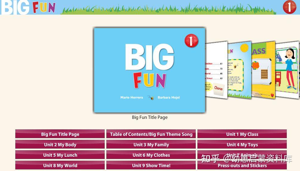 培生朗文Big Fun1-3级别 - 知乎