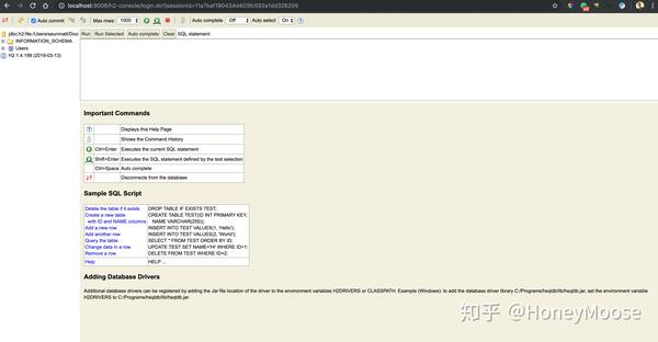 Spring Boot 使用 H2 数据库的控制台（Console） - 知乎