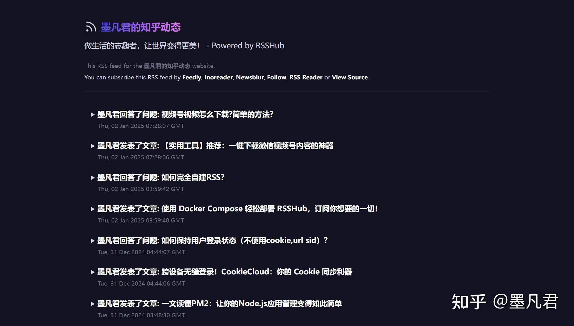 告别单调feed！轻松打造你的高颜值RSS阅读器 - RSS.Beauty部署使用教程 - 知乎