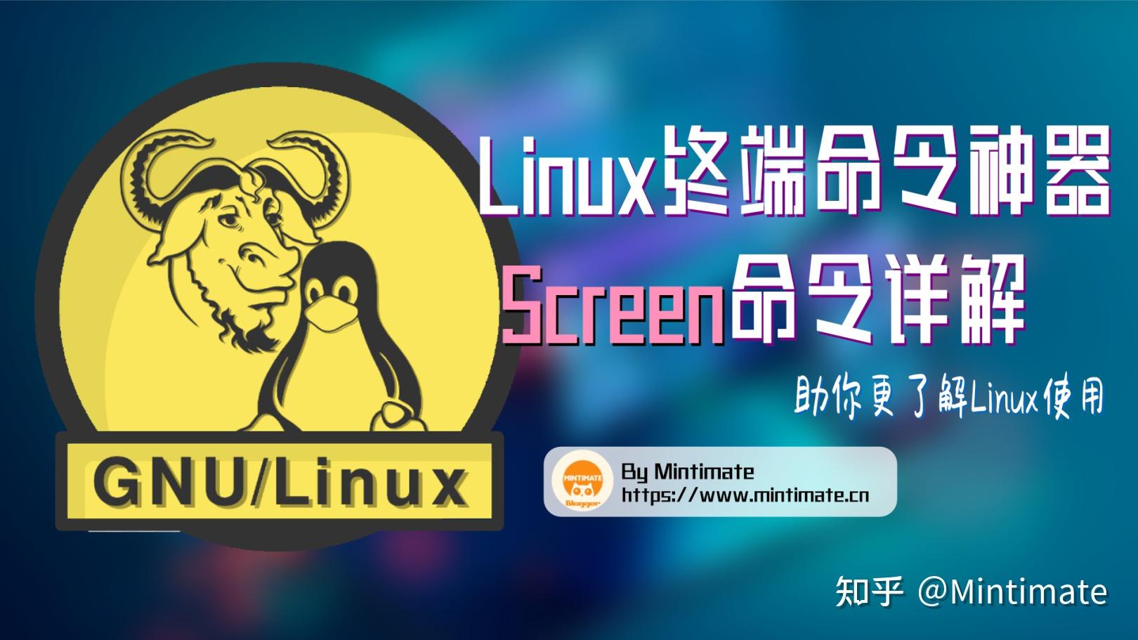终端命令神器--Screen命令详解。助力Unix/Linux使用和管理 - 知乎