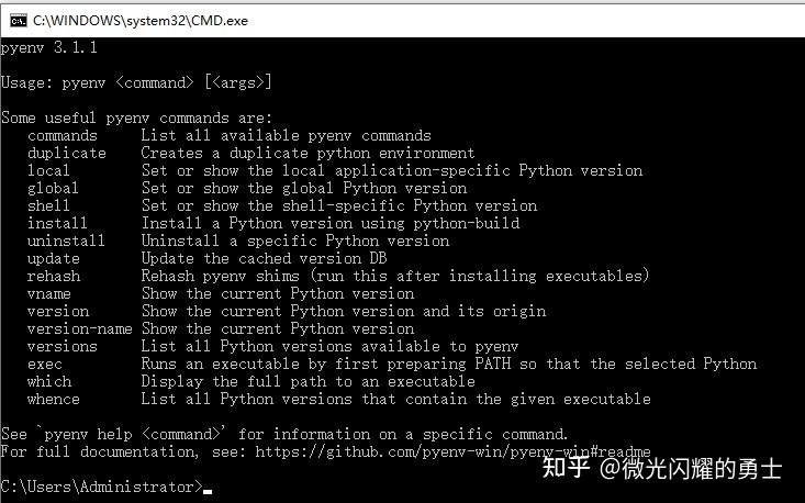 简单版先用起来方案：vscode+python+pyenv pyenv环境变量必坑贴（错误执行pyenv报错“不是内部或外部命令，也不是可运行的程序”可能原因） - 知乎