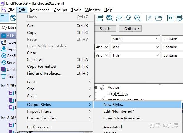 学习工作 Endnote Style制作 - 知乎