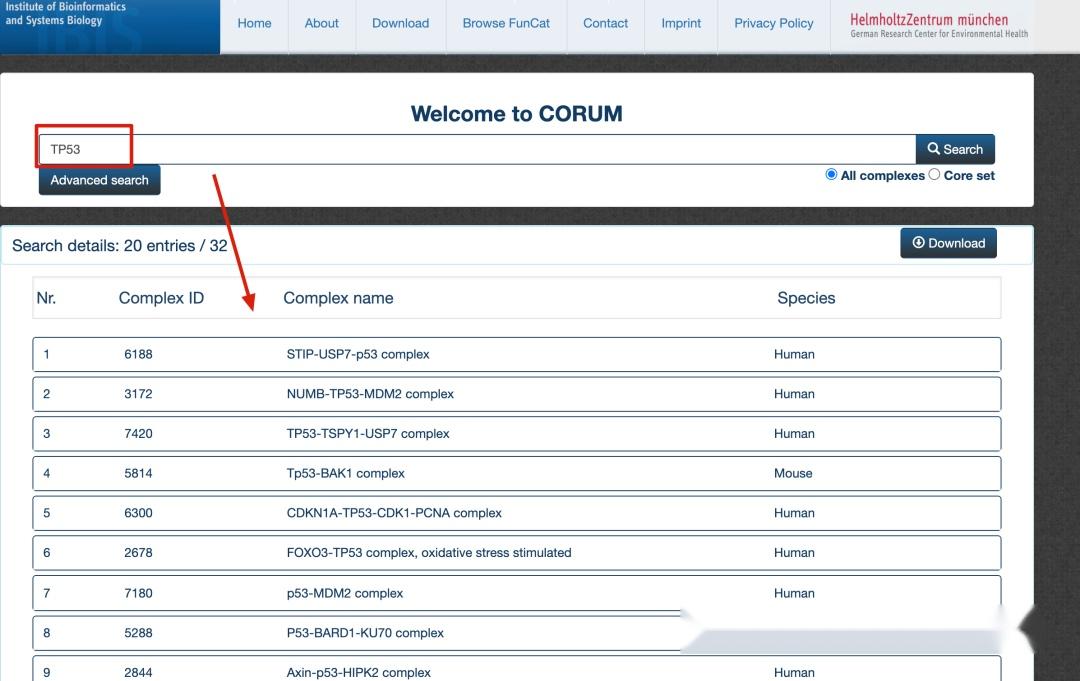 CORUM | 蛋白复合物查询数据库 - 知乎