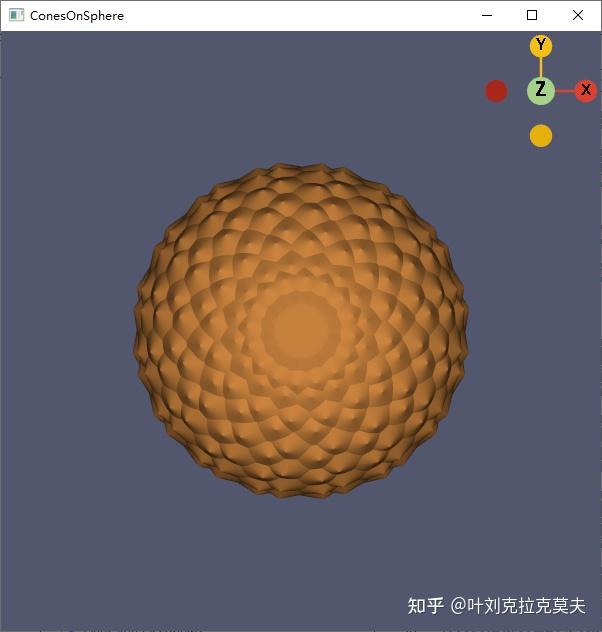 VTK官方示例Python版113 - ConesOnSphere.py - 知乎