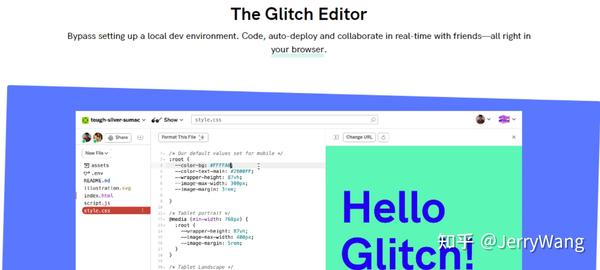 web 应用在线编辑器 glitch 简介 - 知乎