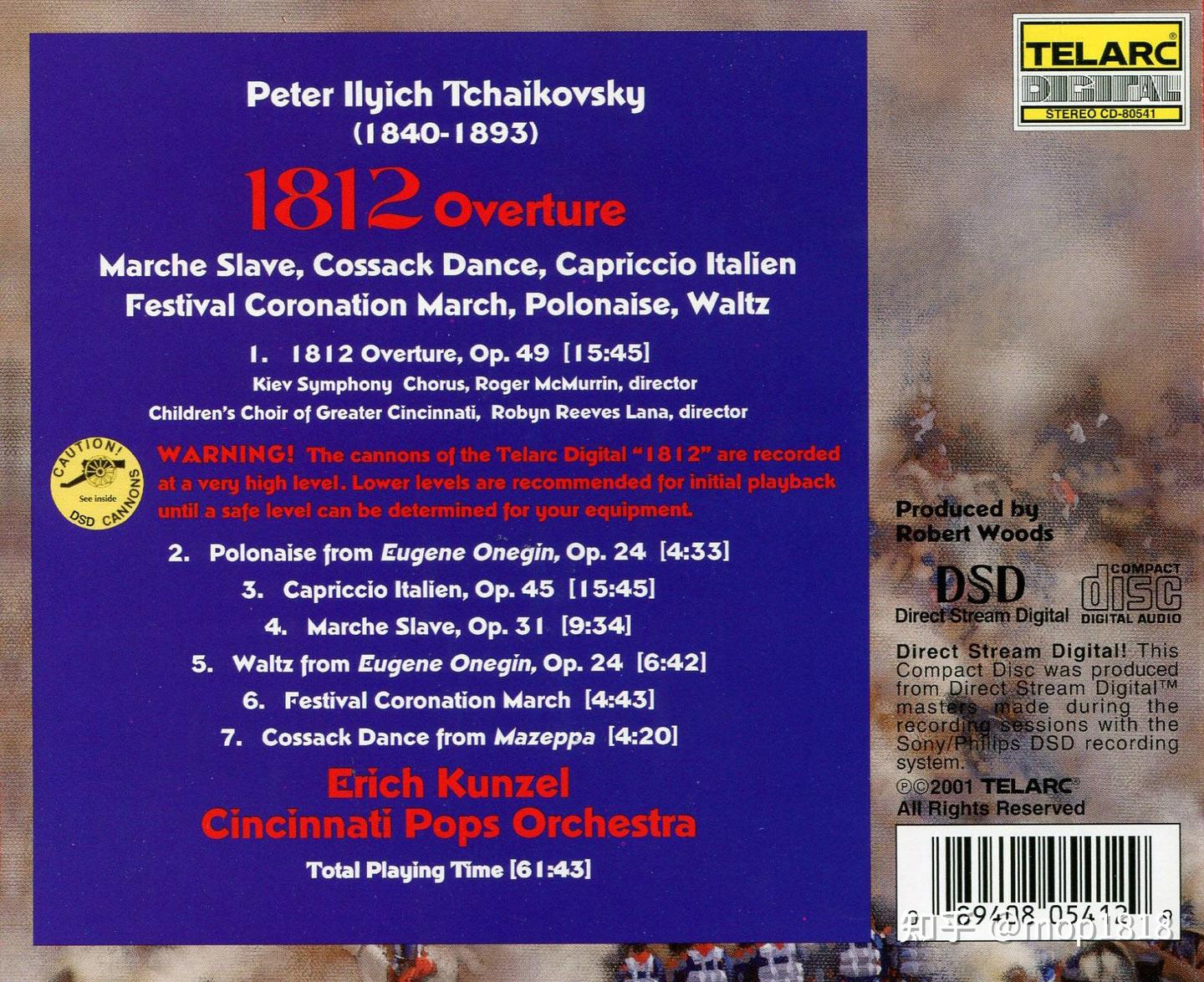 【古典音乐CD版本推荐】柴可夫斯基《1812序曲》（Tchaikovsky 1812 Overture） - 知乎