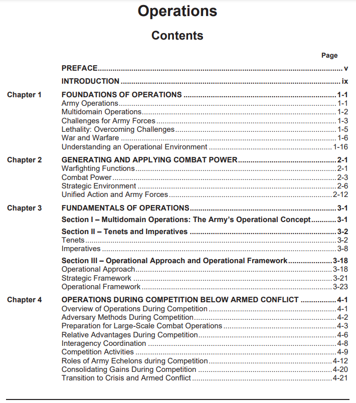 美陆军新版《野战手册 3-0》（2022）280页 ，正式迈向多域作战 - 知乎
