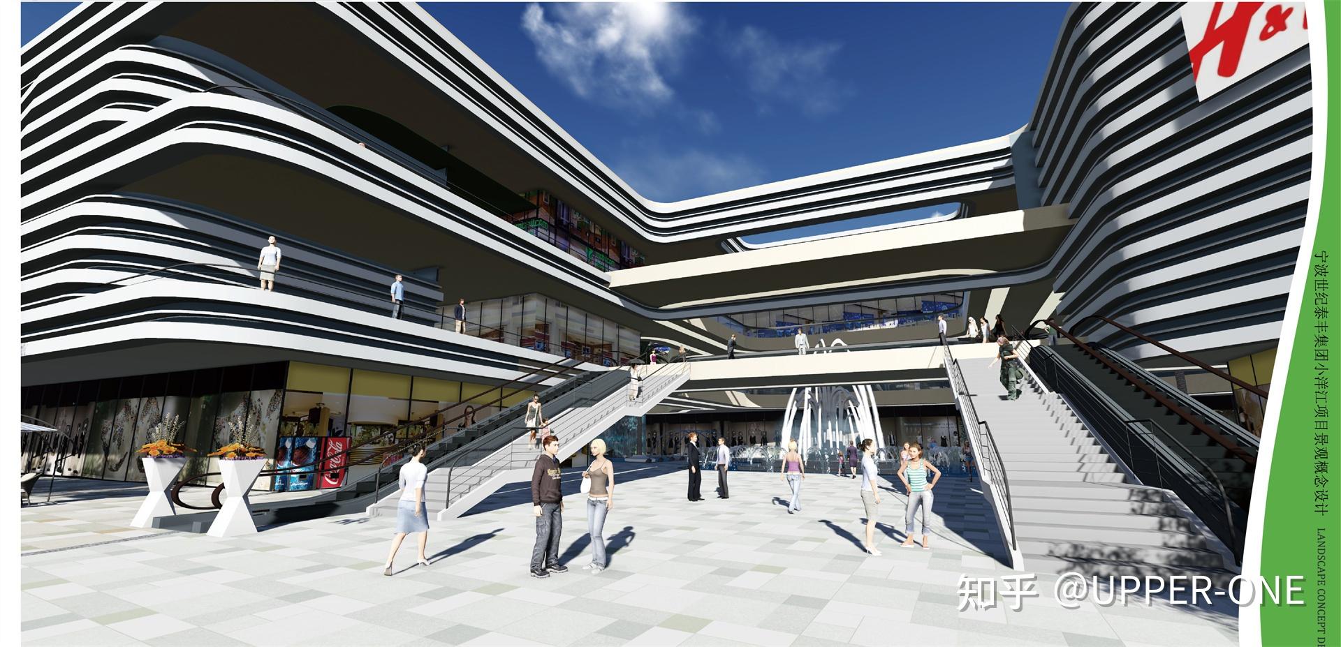 宁波世纪泰丰商业街效果图分享|当代景观规划 - 知乎