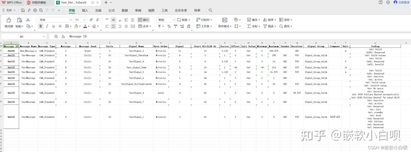 Excel信号加入到dbc、excel转dbc、dbc转excel。exe可执行文件，百度网盘自取。操作简单，打开即用。 知乎 