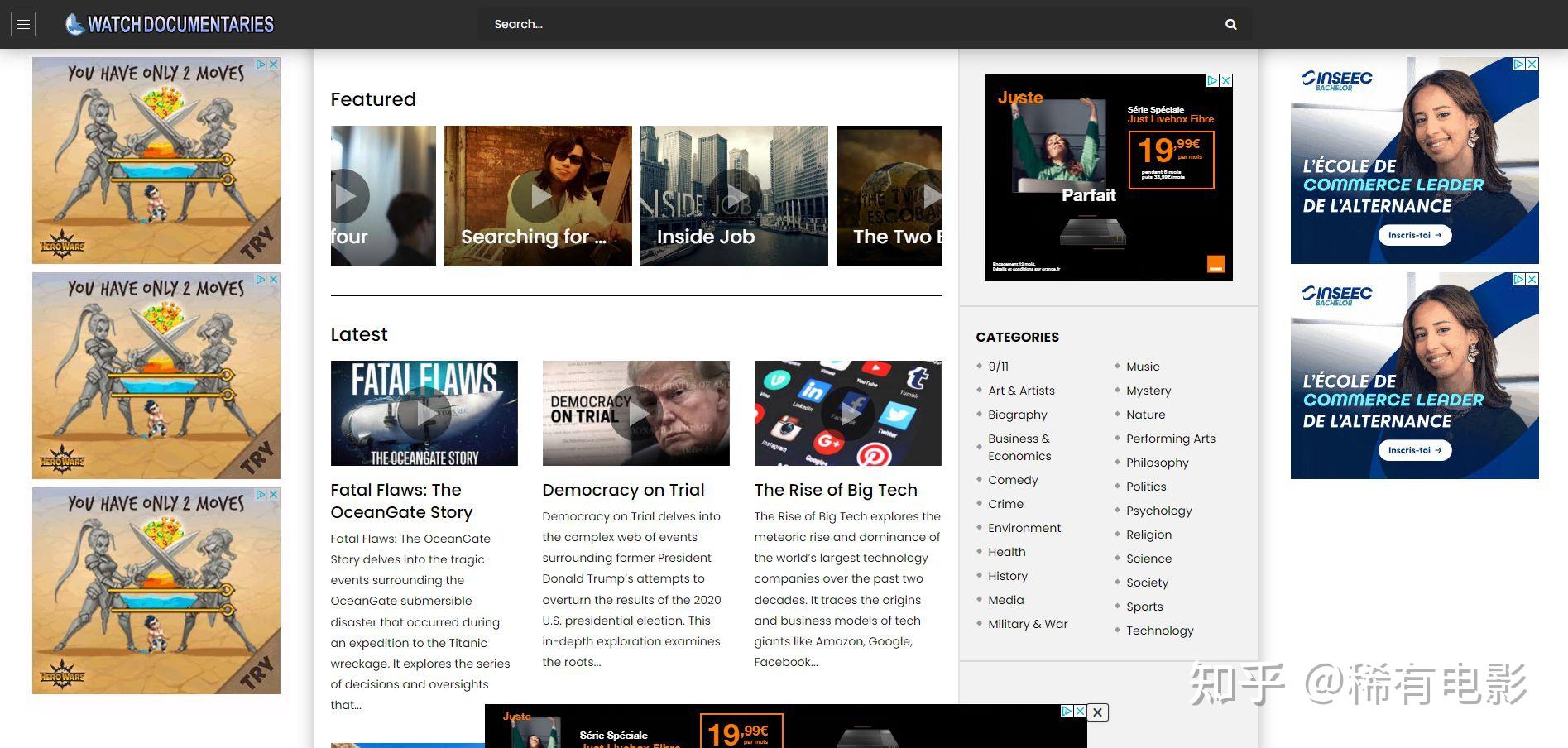 【50个国外观看（下载）电影的优秀网站推荐】 - 知乎