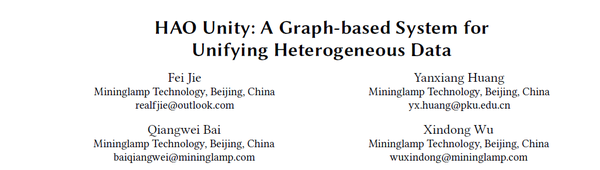 CIKM'21 | 基于图的异构数据集成系统HAO Unity - 知乎