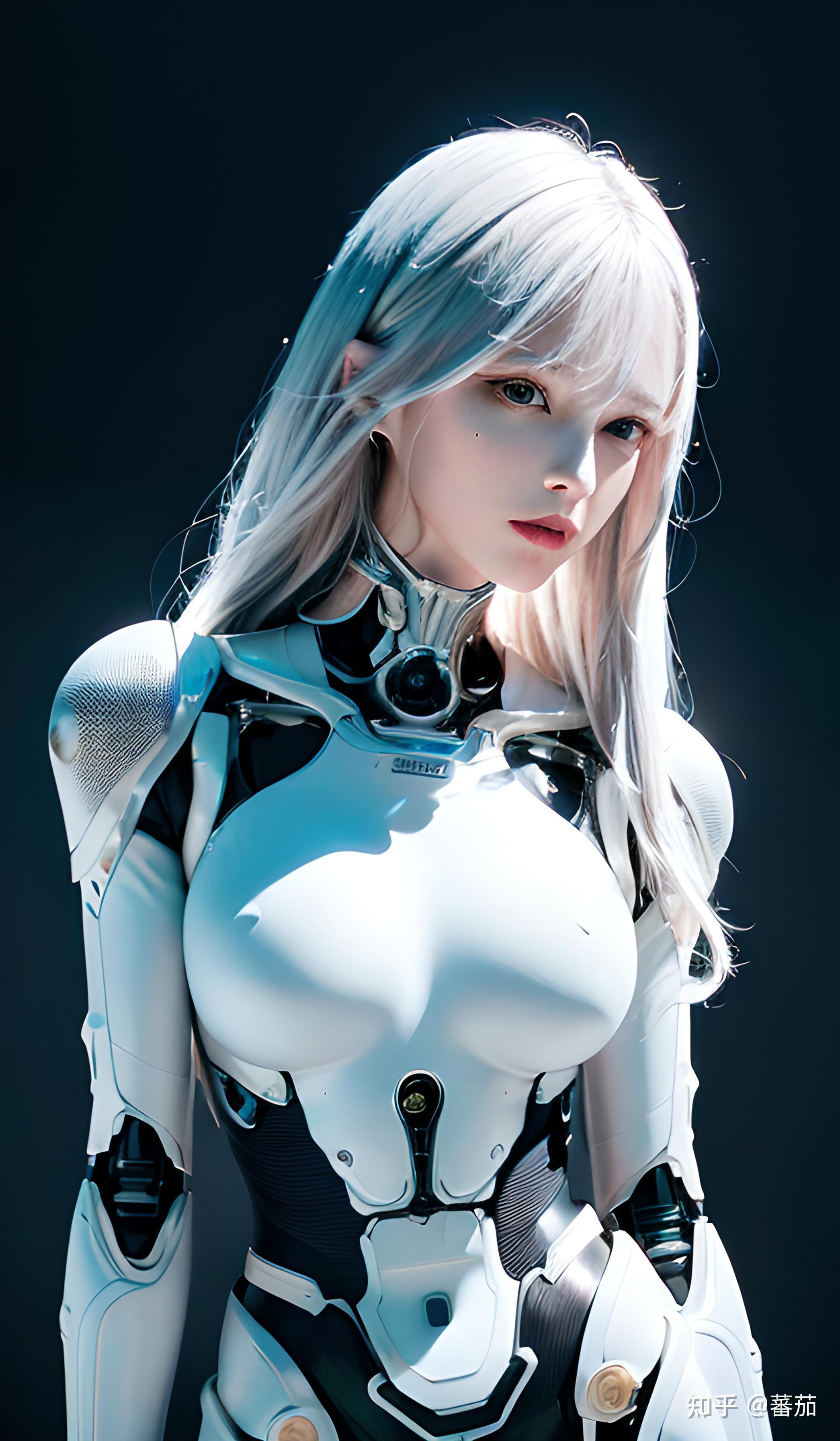 科技与艺术的完美结合:白发人形机械女带你领略机器人之美 知乎