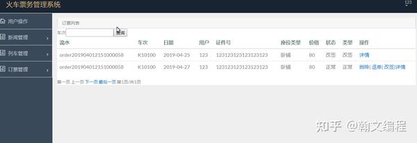 Java Ssm火车票务管理系统myeclipse开发mysql数据库springmvc模式java编程计算机网页设计 知乎