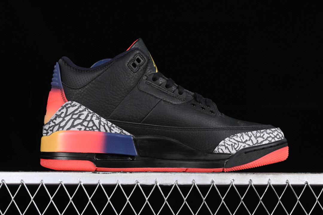 乔丹黑彩虹渐变 J Balvin x Air Jordan 3 Retro Rio AJ3 联名篮球鞋 - 知乎