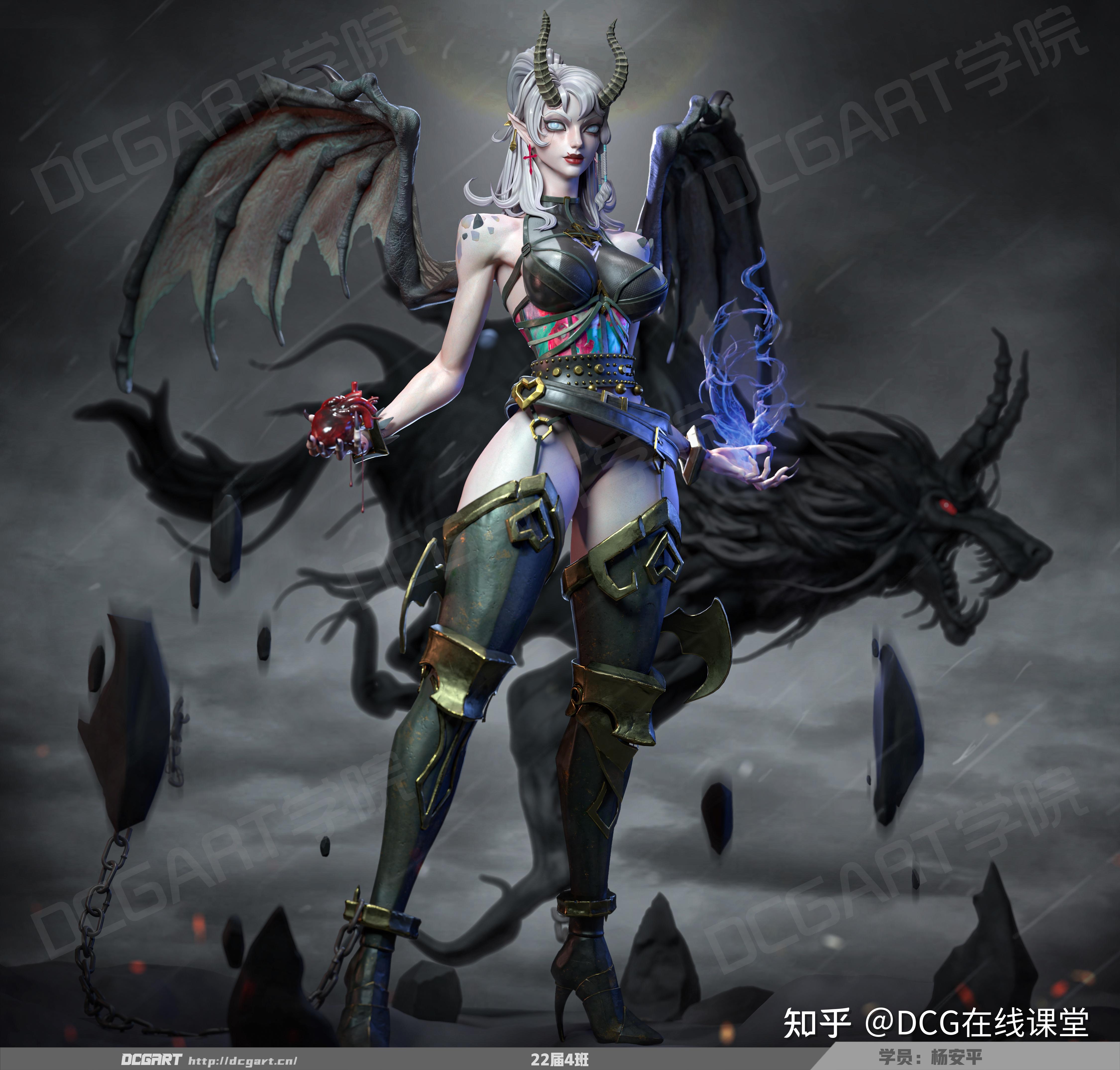 【DCGART学生建模作品回顾】线下实体班22届4班神王系列风格化角色上色版 - 知乎