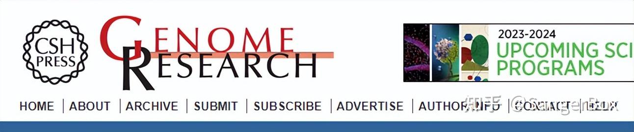 生信合集29#：影响因子7,遗传学前6的生物学顶刊—Genome Research - 知乎