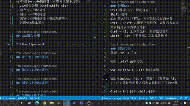 这些 VS Code 快捷键太好用，忍不住录了这34张gif动图 - 知乎