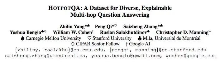 「火锅问答」是啥？面向自然语言和多步推理问题，新型问答数据集HotpotQA面世 - 知乎