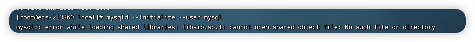 Mysql开发实践:error While Loading Shared Libraries Libaio解决方案 知乎