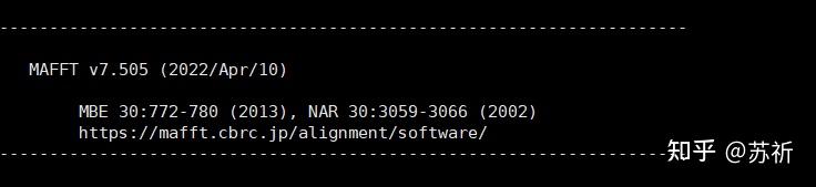 MAFFT：序列比对软件linux版下载安装 - 知乎