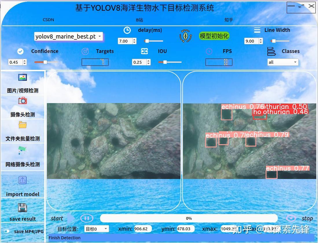 基于yolov8模型的海洋生物目标检测系统（pytorchpyside6yolov8模型）（含源码模型可修改） 知乎