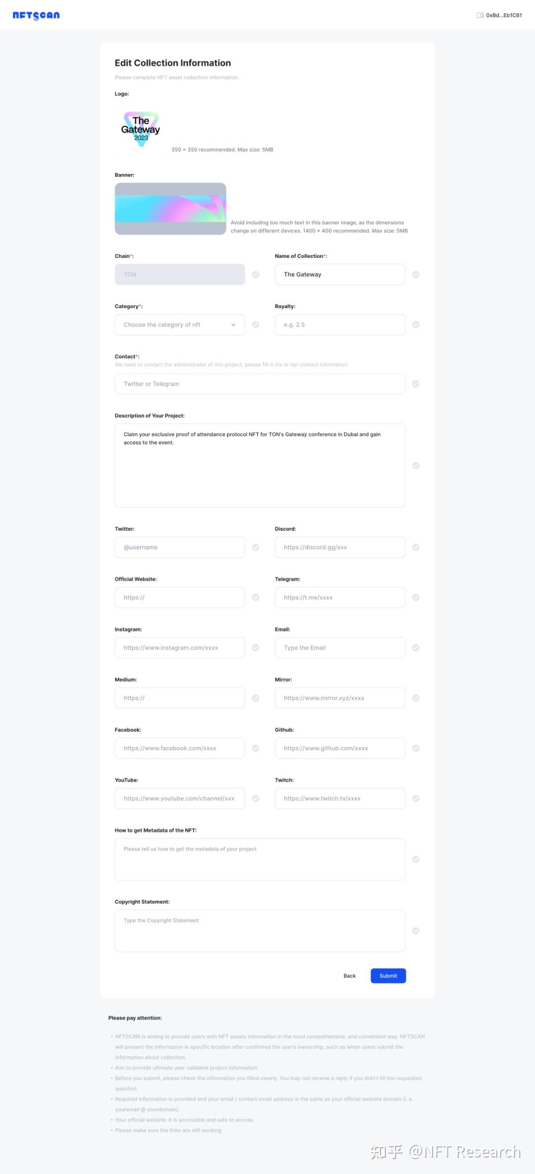 NFTScan 支持非 EVM 公链的 NFT Collection 的认证功能 - 知乎