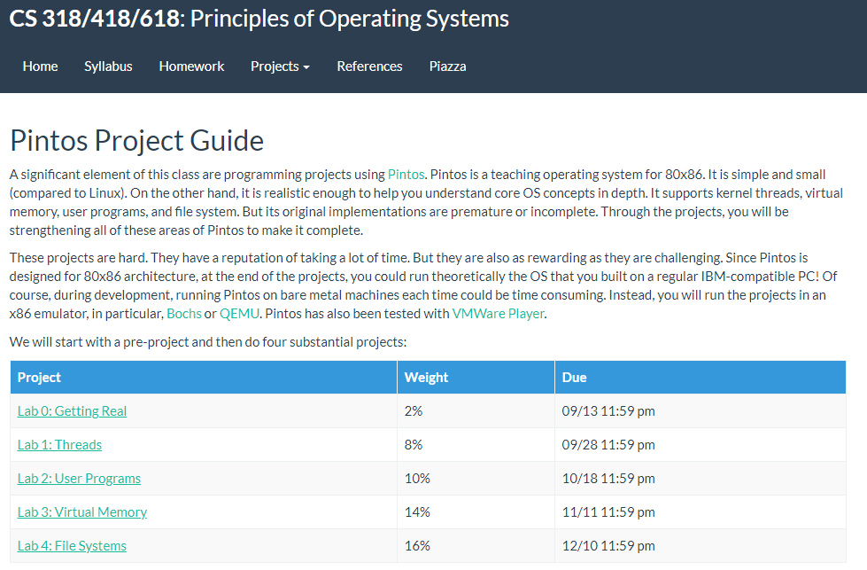 斯坦福大学Pintos Project1、2 指南+总结 - 知乎