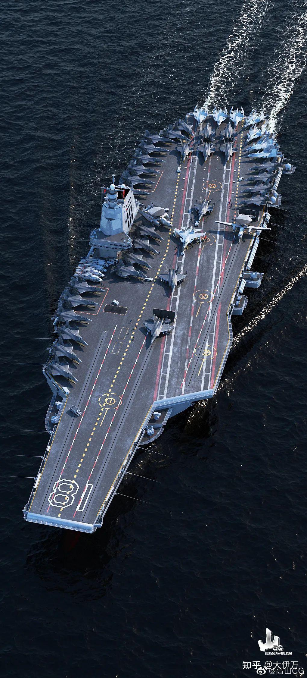 大喜讯！中国海军歼-35舰载机非正式亮相，003航母舰载机联队初露雏形？ - 知乎