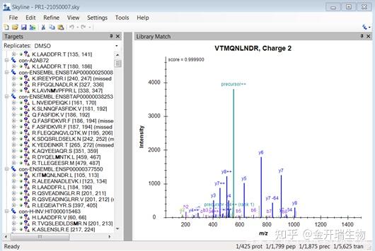【详解】如何使用Skyline从DDA数据中的MS1扫描提取定量信息 - 知乎