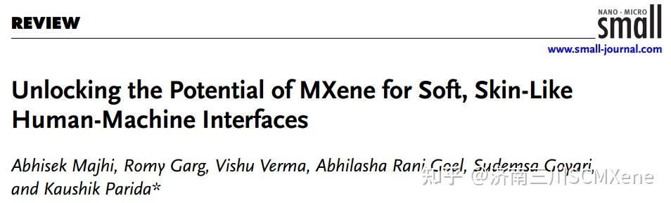 《Small》MXene材料革新人机交互界面：柔性仿生技术新突破 - 知乎
