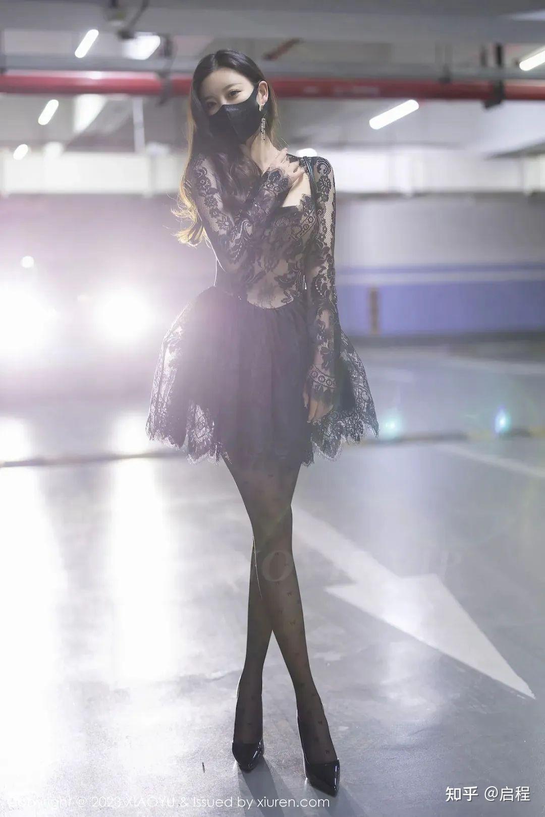 [性感] 女神杨晨晨Yome黑丝蕾丝连衣短裙丰腴身材写真 - 知乎