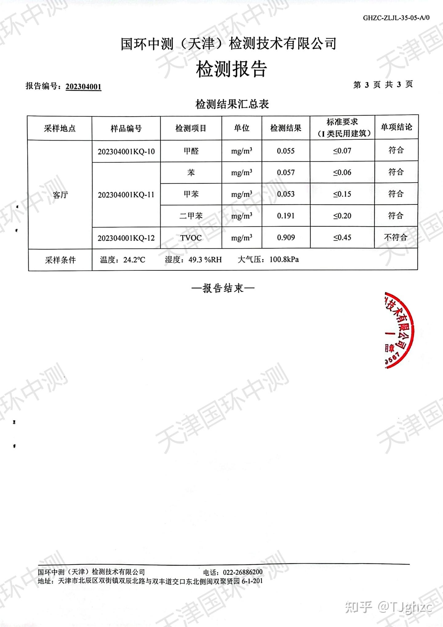 cma检测报告分析~客厅TVOC检测结果超标2倍报告解读 - 知乎