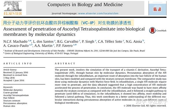 一种稳定、高效的抗氧化成分--VC-IP - 知乎
