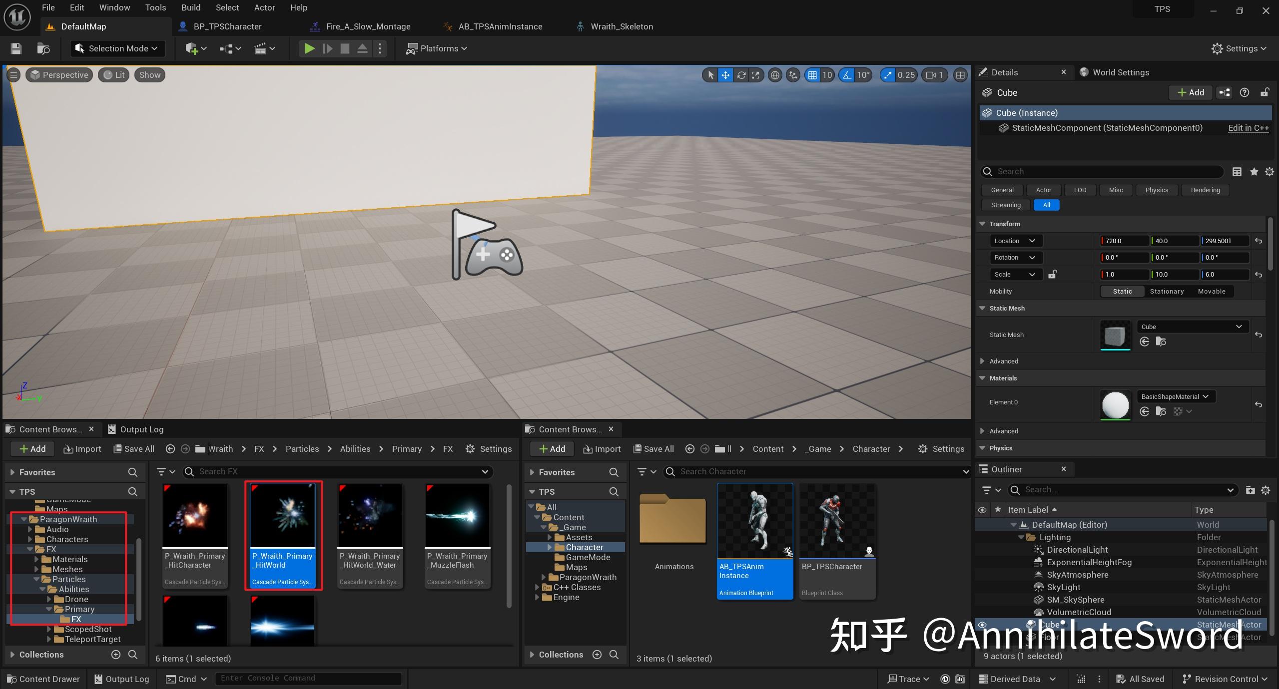 【UE5 C++ TPS 入门】04 射线检测开火系统、音效、枪口火花、开火动画蒙太奇和准心绘制（ 本篇内容相对之前较多 ） - 知乎