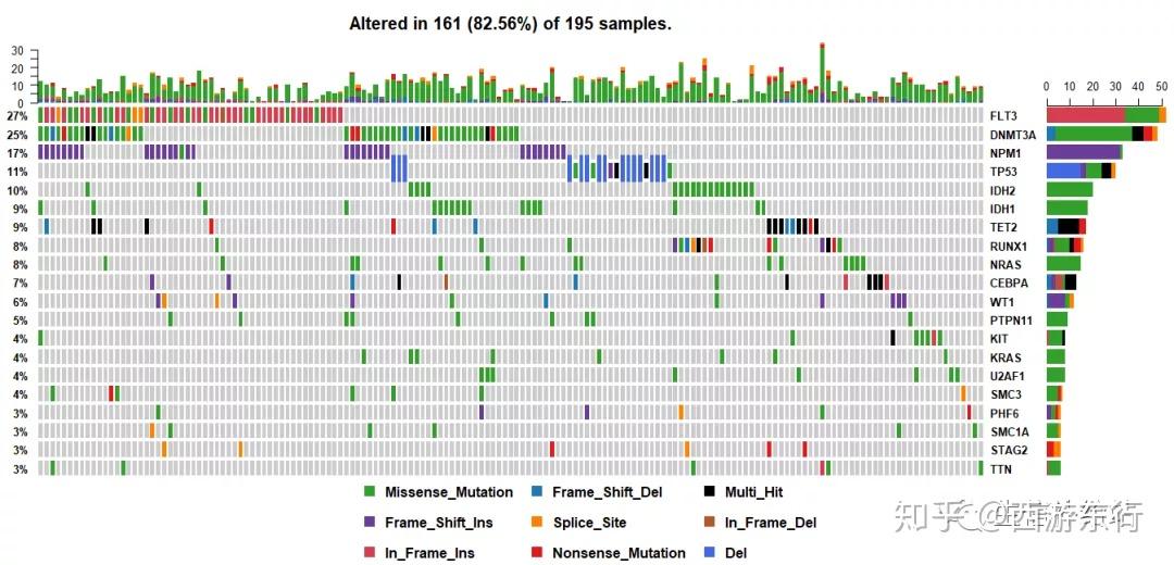 maftools | 从头开始绘制发表级oncoplot（瀑布图） - 知乎