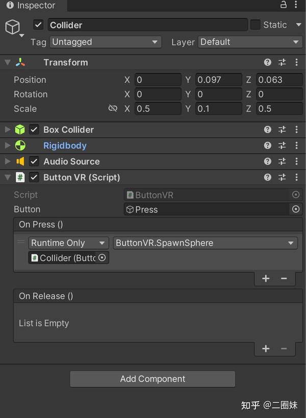 Unity VR 按钮 - 知乎