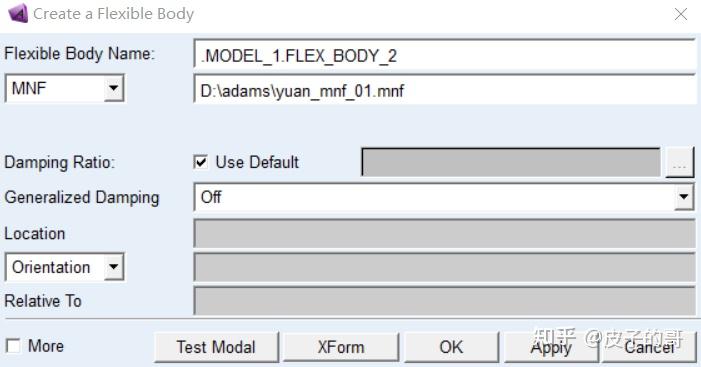 利用Hyperworks生成ADAMS的柔性体MNF文件 - 知乎