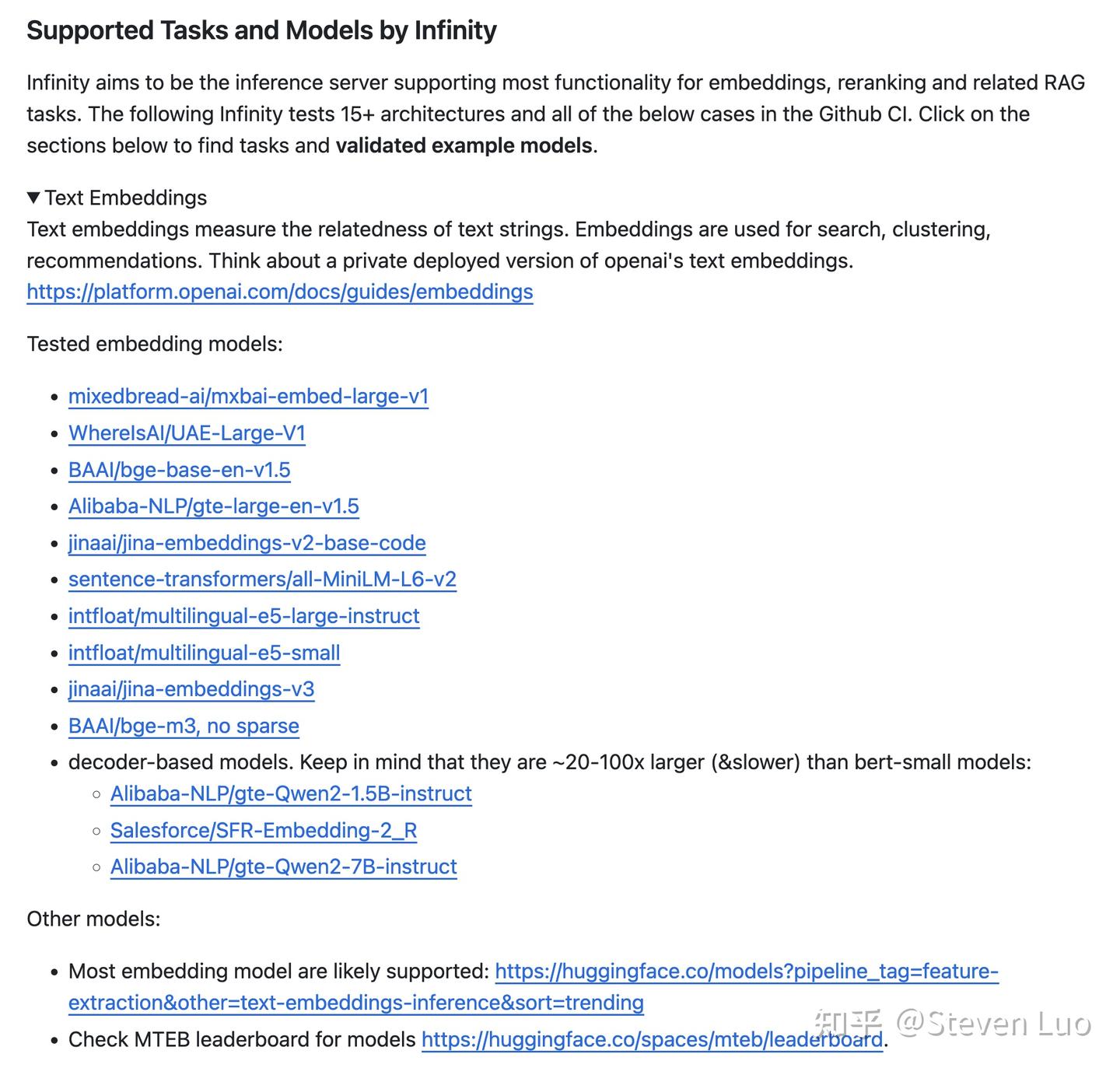 使用Infinity库提供OpenAI兼容的Embedding服务 - 知乎