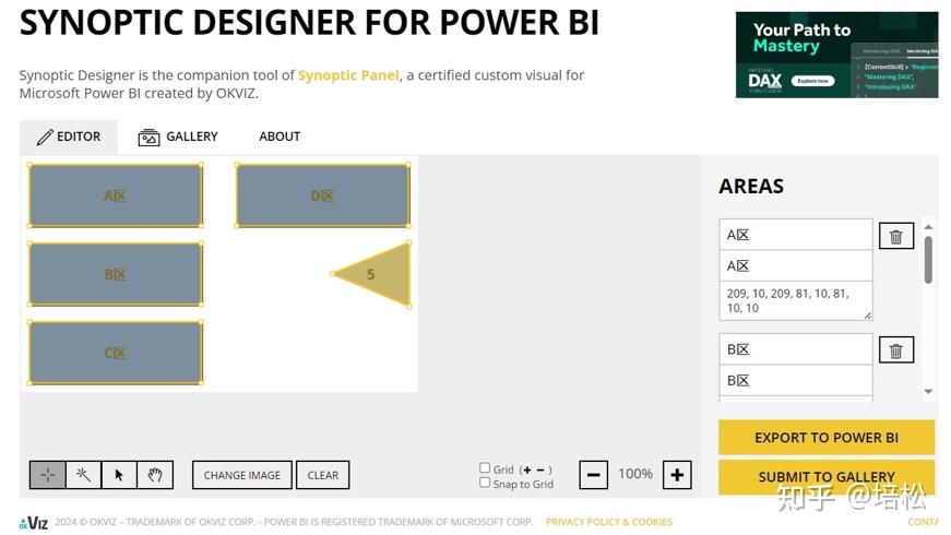 3.22 PowerBI可视化-Synoptic Panel：自定义地图或形状 - 知乎