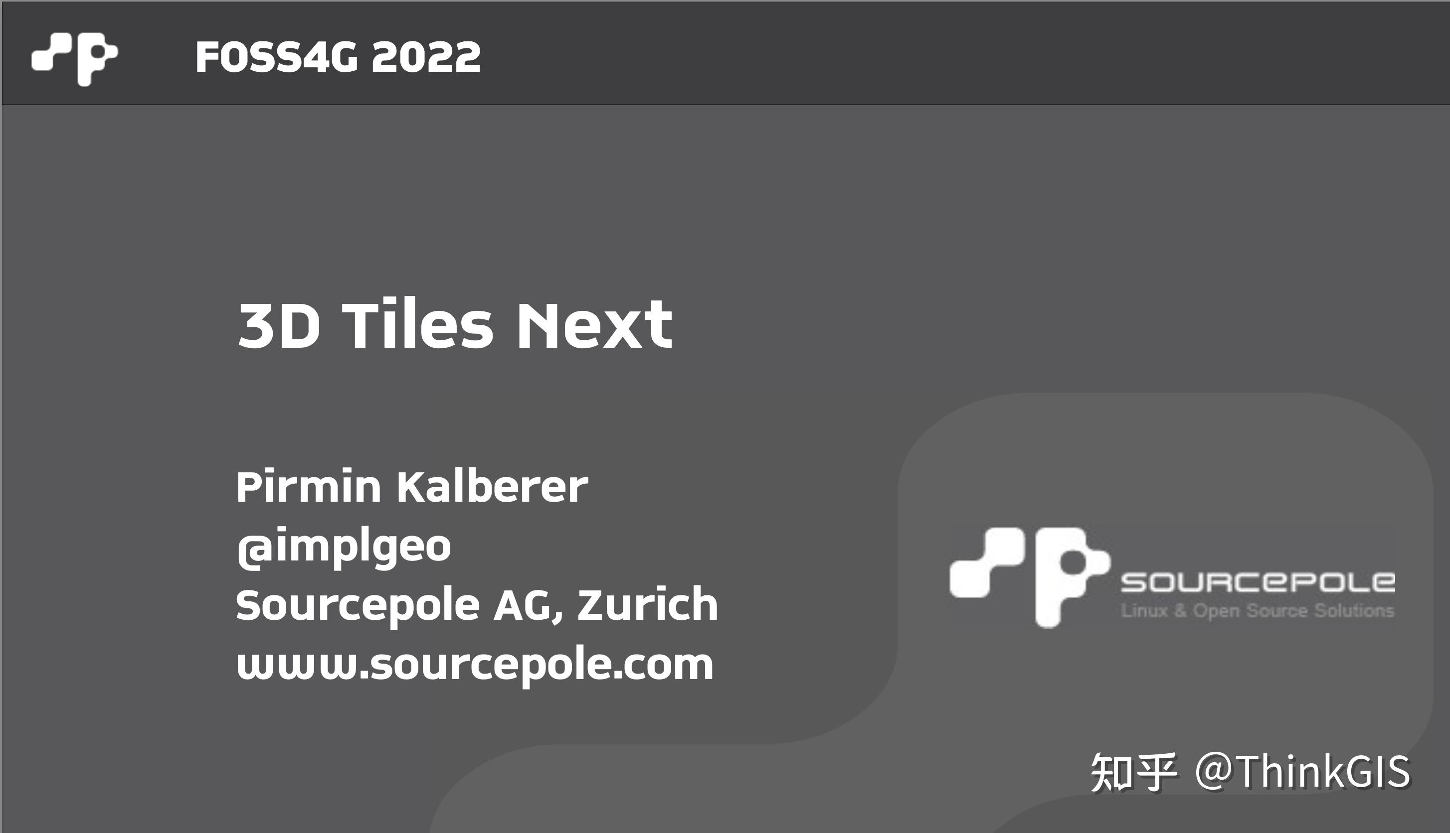 FOSS4G 2022 分享 “3D Tiles Next” 最全的 3D Tiles 技术文档，先收藏 - 知乎