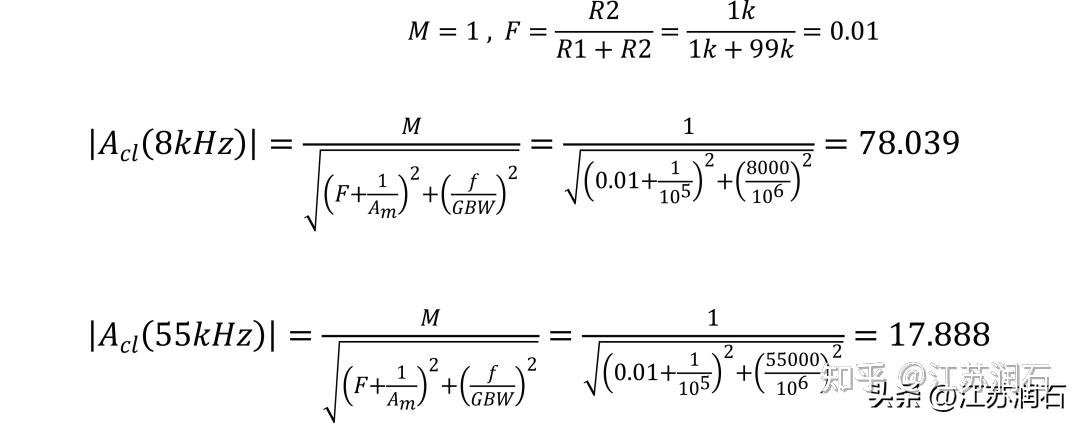 运放带宽增益积GBW的计算指南 - 知乎