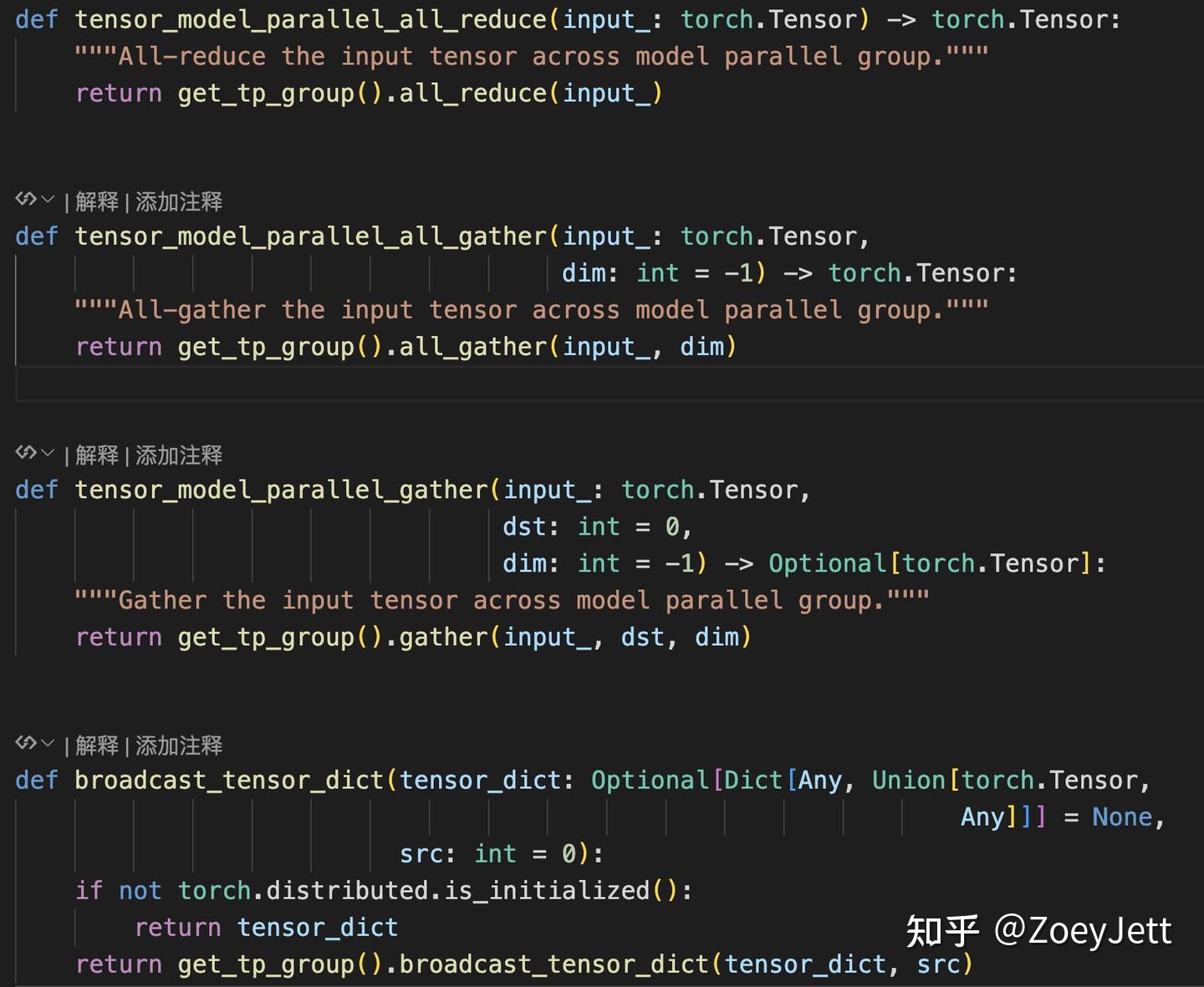 vLLM中的tensor parallel (tp并行) - 知乎